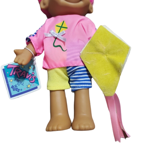 Russ | Toys | Troll Doll 7 Russ Travis Tracey Boy With Kite Pink Hair ...
